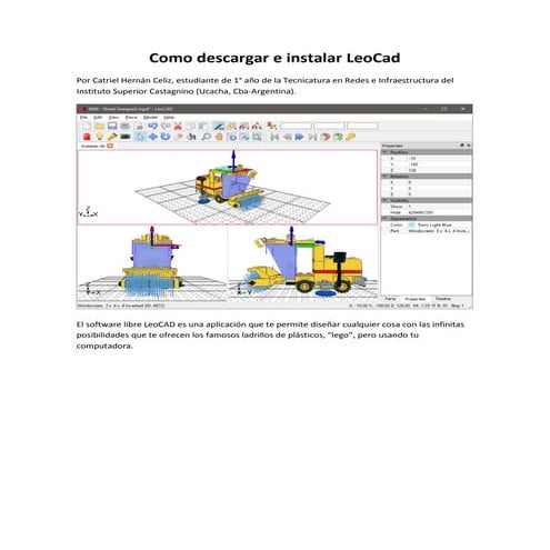 Cómo descargar e instalar LeoCad | PDF