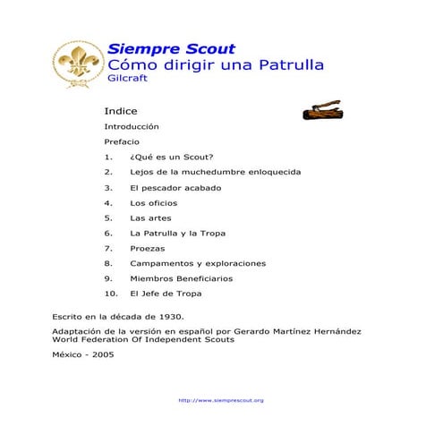 Como Dirigr Una Patrulla - Gilcraft | PDF | Roleplaying Games | Games ...