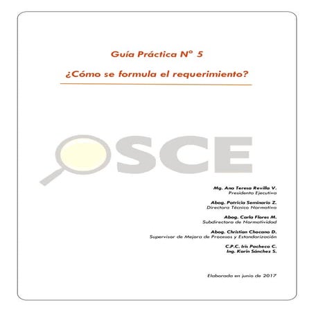 PASOS PARA ELABORAR UN REQUERIMIENTO | PDF