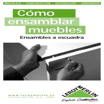 Como ensamblar mobiliario | PDF