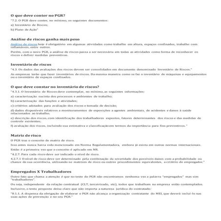 Como fazer pgr | PDF