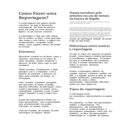 Como fazer uma reportagem | DOC