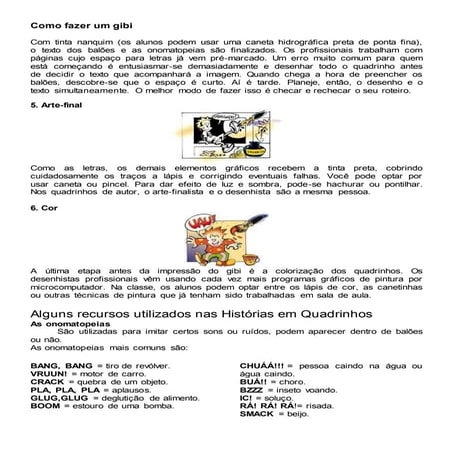 Como fazer um gibi | DOCX