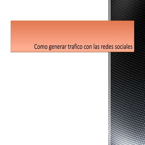 Como ver el trafico de mi blogger con las redes sociales | PPT