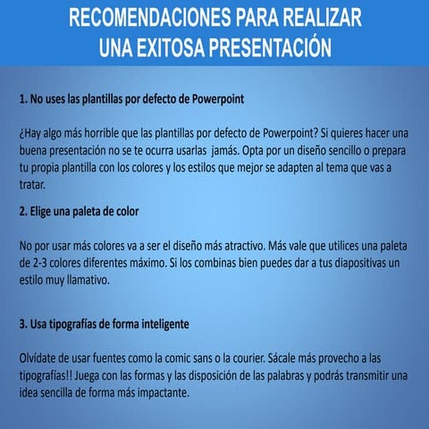 Como hacer presentaciones exitosas | PPTX | Desktop Publishing | Computer Software and Applications