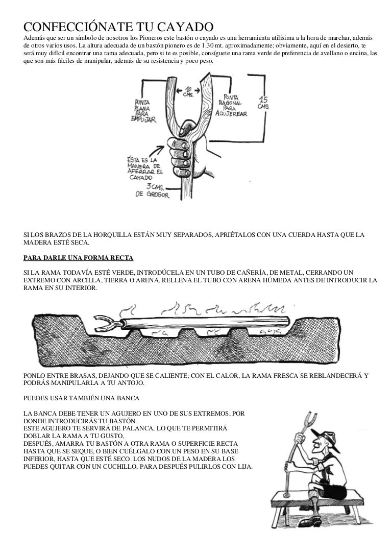 Como hacer tu cayado pionero