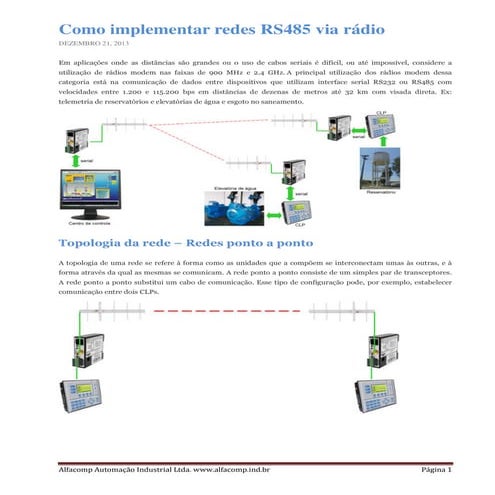 Como implementar redes rs485 via rádio | PDF