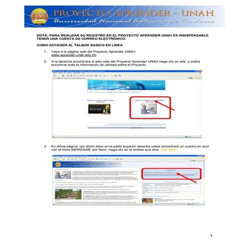 PresentacióN Proyecto Aprender Unah Curla | PPTX