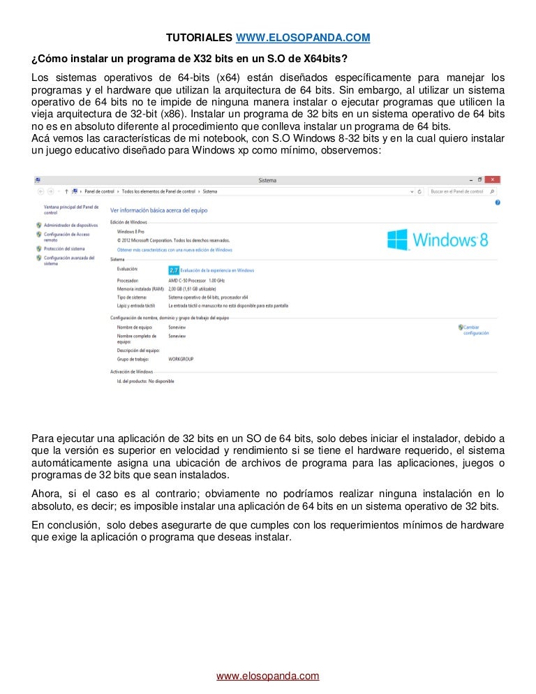 Instalar Aplicacion 32bits En Windows 64bits 3638