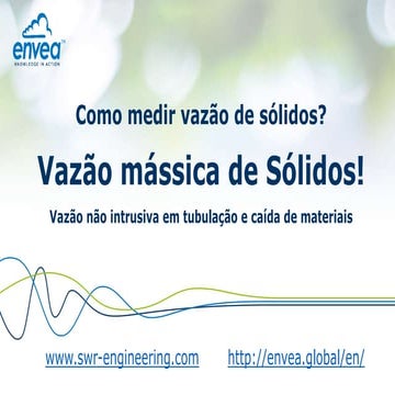 Vazão mássica de Sólidos | Como medir vazão de sólidos? | PPTX