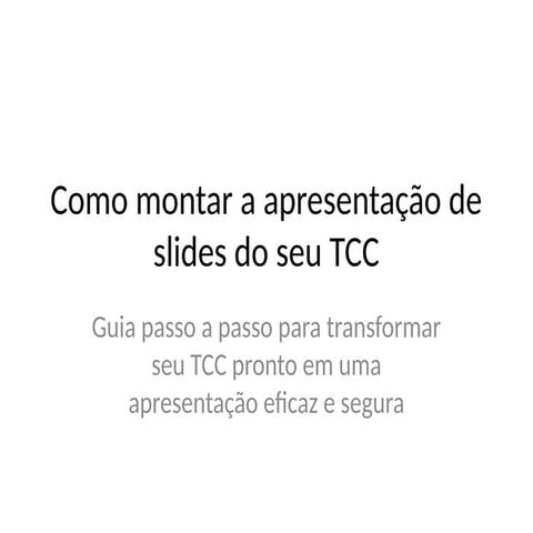 MODELO DE APRESENTAÇÃO DE COMO APRESENTAR TCC.ppt