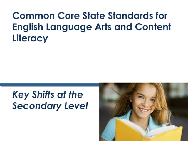 Introduction to ELA/Literacy PA Core Standards, Grades 9-12