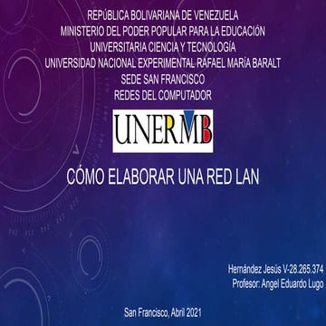 Unidad IV Instalacion de Red LAN | PPTX