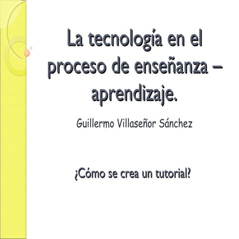 Como Se Crea Un Tutorial | PPT