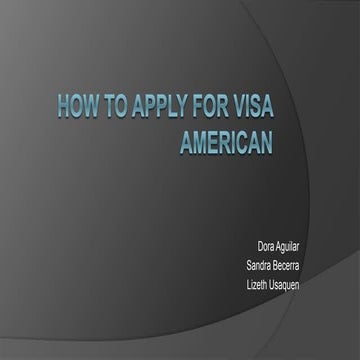 visa application | PPTX