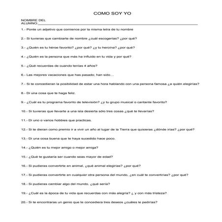 Como soy yo | DOC