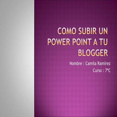 Como subir un power point a tu blogger | PPTX