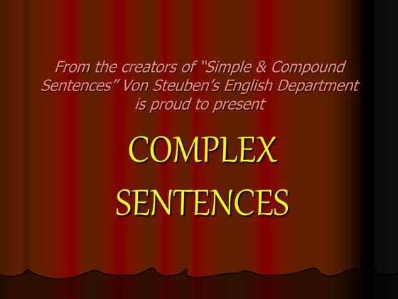 Sentence structure | PPT
