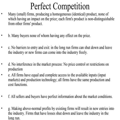 Industry & firm under perfect competition | PPTX