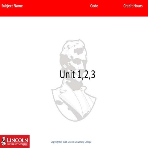 Comp107 unit 1,2,3 (1) | PPT