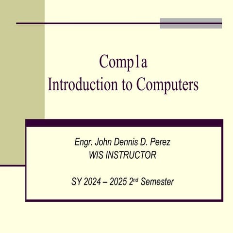 Computer Fundamentals and Programming Revised 2024 | PPTX