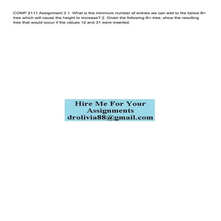 COMP 2111 Assignment 3 1 What is the minimum number of entr.pdf