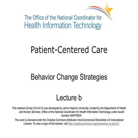 Patient Centered Care | Unit 2b Lecture | PPT