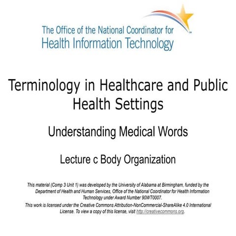 Body Organization | Lecture C | PPT