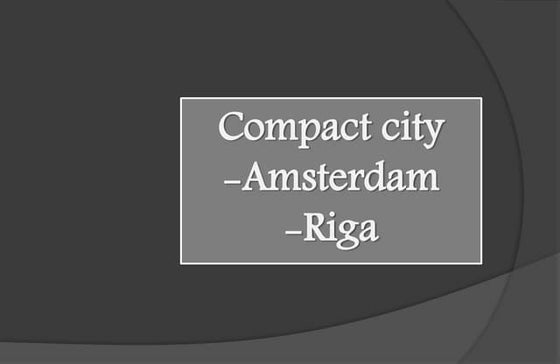 Compact city | PPT