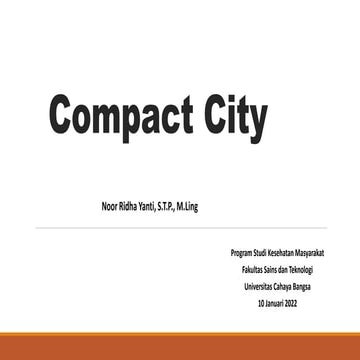 Compact City | PDF