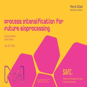Process Intensification for future bioprocessing | PDF
