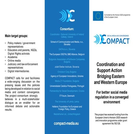 Project COMPACT From research to policy through raising awareness of ...