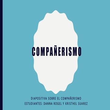 compañerismo.pptx