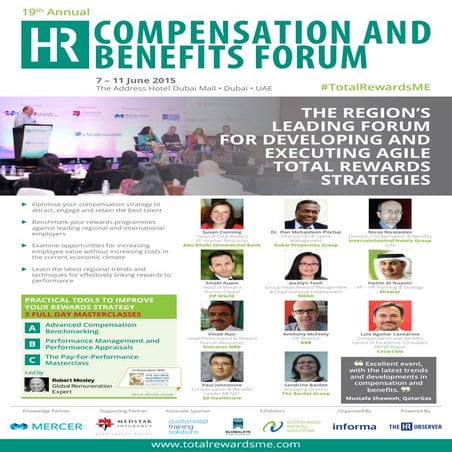 Compensation and benefits forum 2015 Brochure | PDF