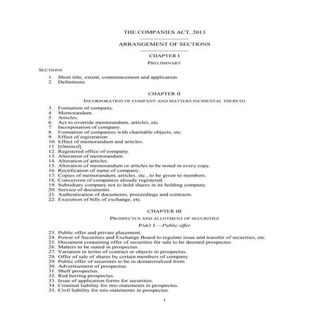 Companies act 1965 | PDF