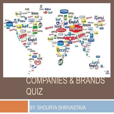 Companies and Brands quiz | PPTX