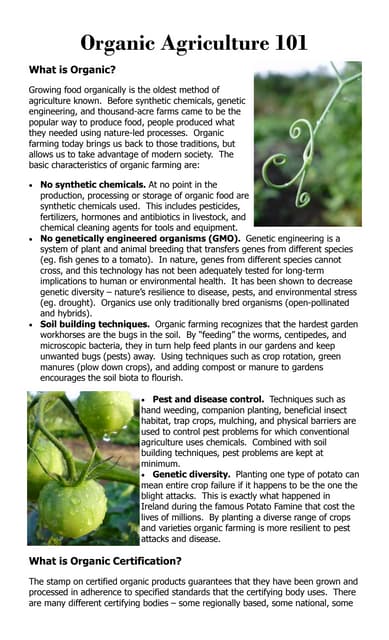 Method of non conventional farming systems | DOCX