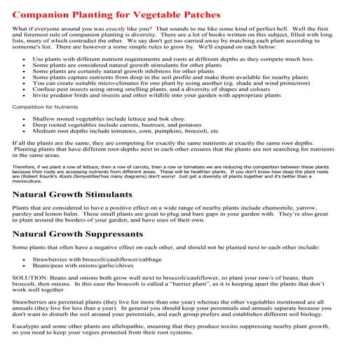 Companion Planting: A Method for Sustainable Pest Control - Iowa State ...