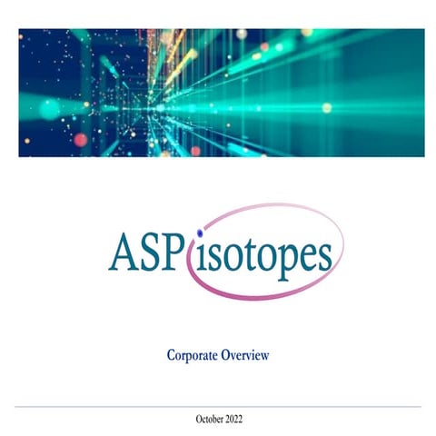 ASP Isotopes Investor Presentation | PDF