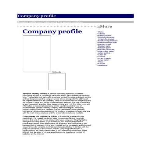 Company profile | DOCX