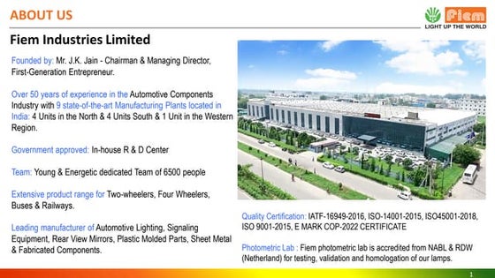 Fiem industries limited