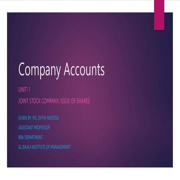 Company Accounts UNIT-1 JOINT STOCK CO & ITS TYPES BBA 6TH SEM.pptx