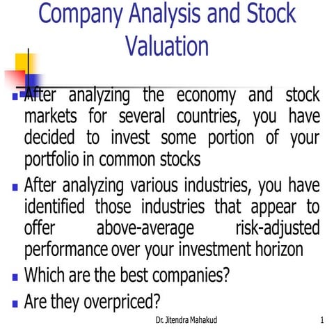 Company Analysis | PPT