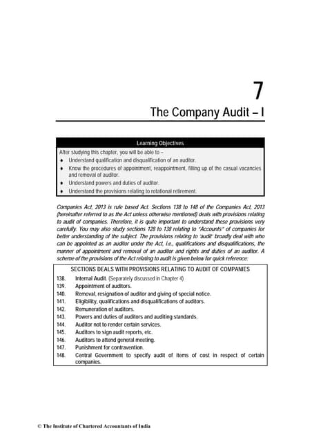 Appointment and qualification of auditors | PPTX | Business Accounting ...