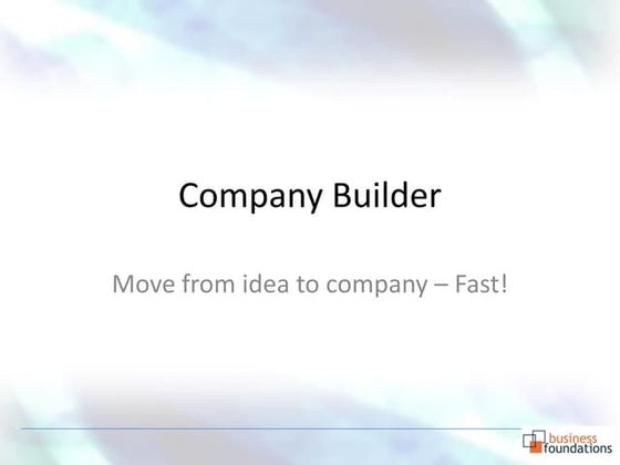 Venture Builder / Start-up Factory Model One-slider Infographic | PPTX ...