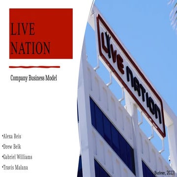 Analysis of Company Business Model of Live Nation | PPTX