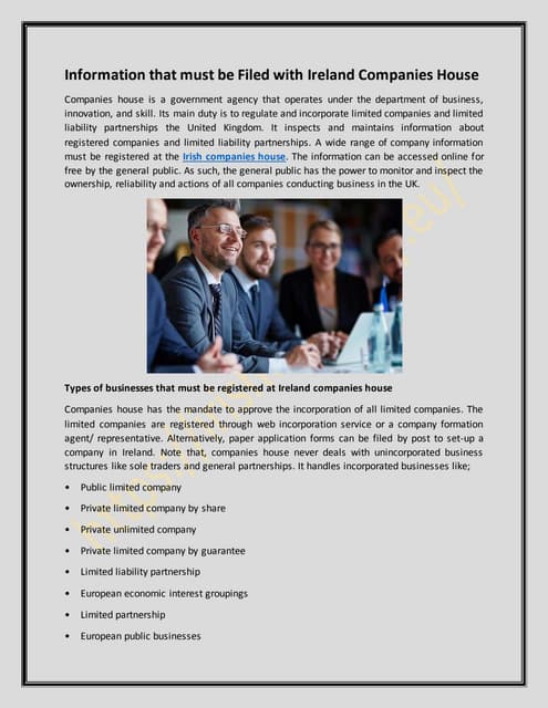 Company Formation in Ireland | PPT