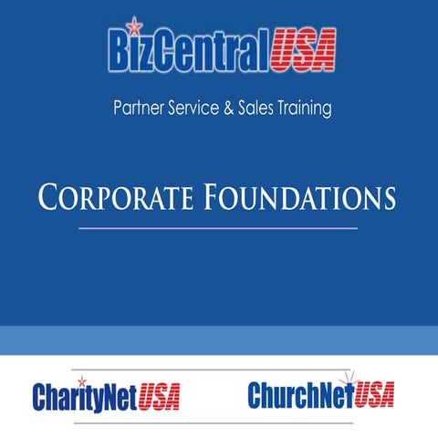 Partner Training: Company Foundations | PPTX