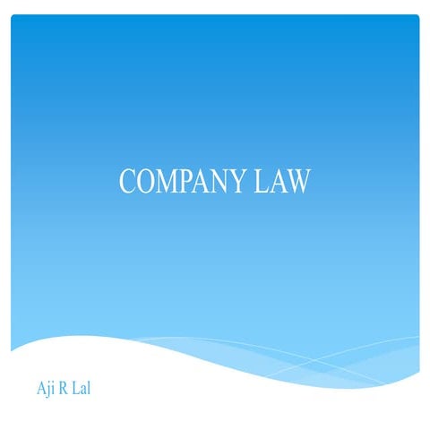 Company law | PPSX