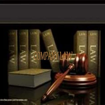 Company law | PPTX